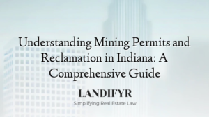 Understanding Mining Permits and Reclamation in Indiana: A ...