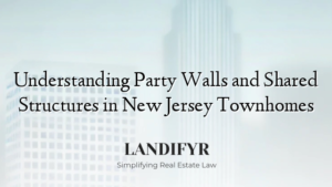 Understanding Party Walls and Shared Structures in New Jersey Townhomes