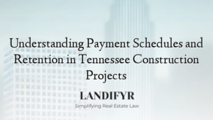 Understanding Payment Schedules and Retention in Tennessee Construction ...